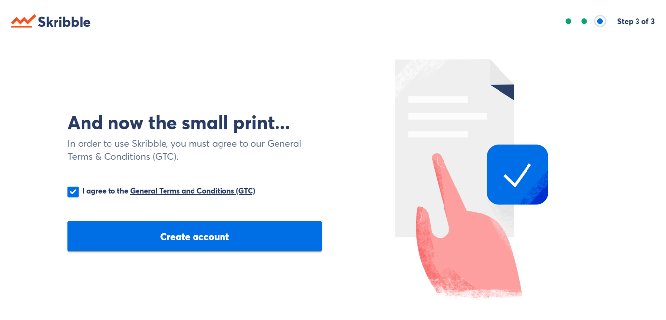 Creating a Skribble account